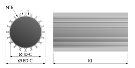 Brush core aluminium - KOTI - Industrial & Technical Brushing